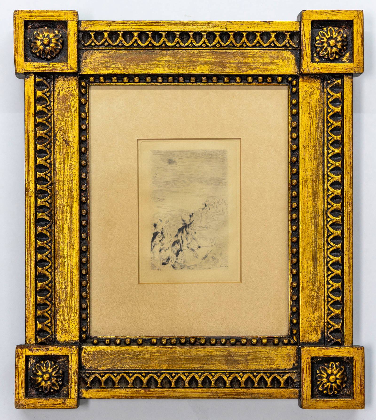 Pierre Auguste Renoir Original Etching Reprint From Original Plate Auction