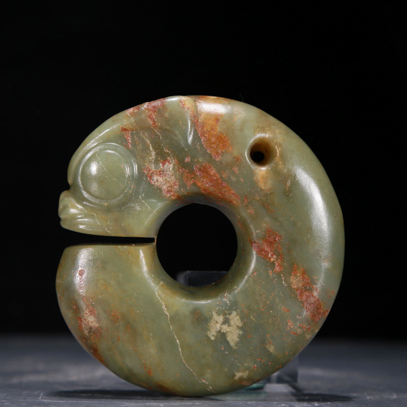 An Archaic Jade 'boar& Dragon' Decoration From Hong Shan Culture Auction