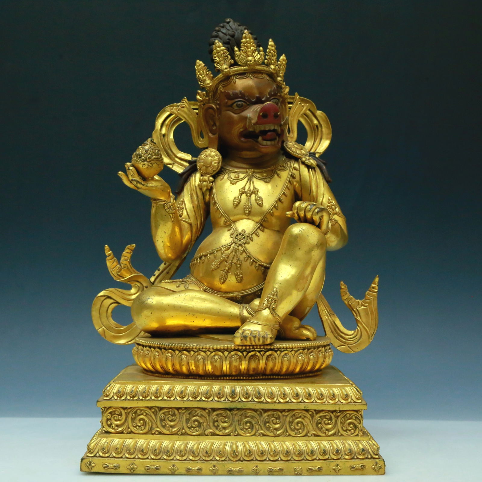 A Wonderful Gilt-bronze Figure Of Kubera - Feb 19, 2024 | Summer ...