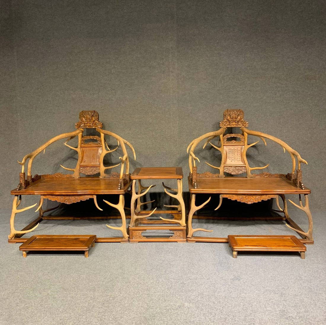 A Exquisite A Set Of Huanghuali Wood Dragon Pattern With Poem Throne - Jun 05, 2025 | Summer ...