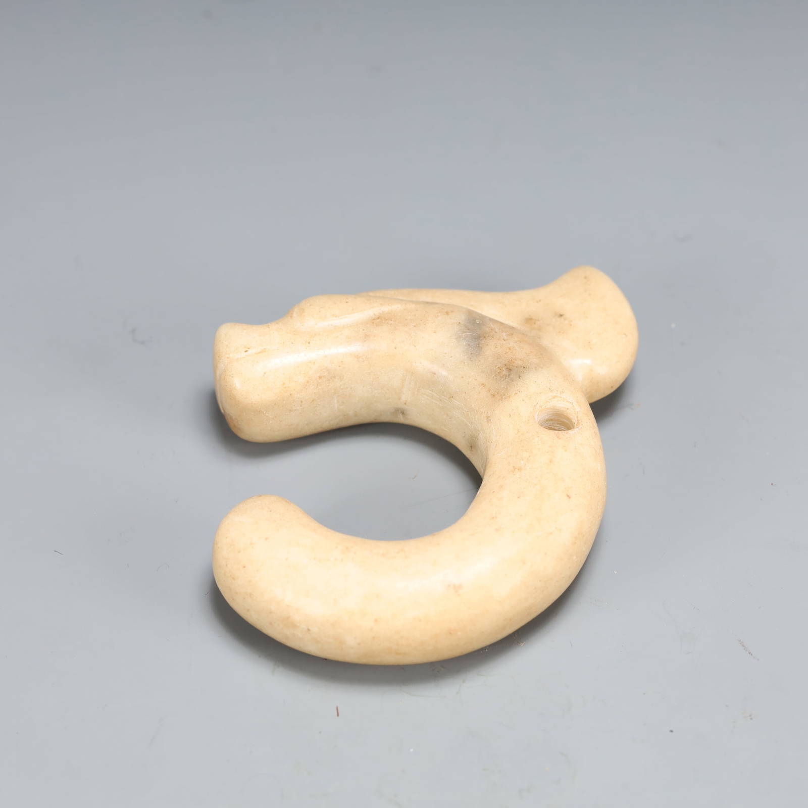 A Exquisite Hongshan Culture White Jade 'boar& Dragon' Ornament - Jun ...