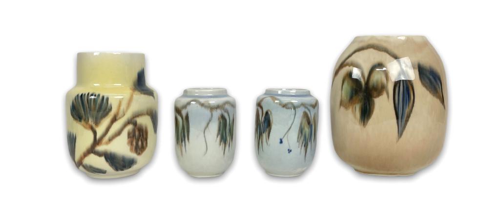 (4) Vontury Pottery Vases