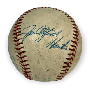 Catfish Hunter Signed Official Minor League Baseball