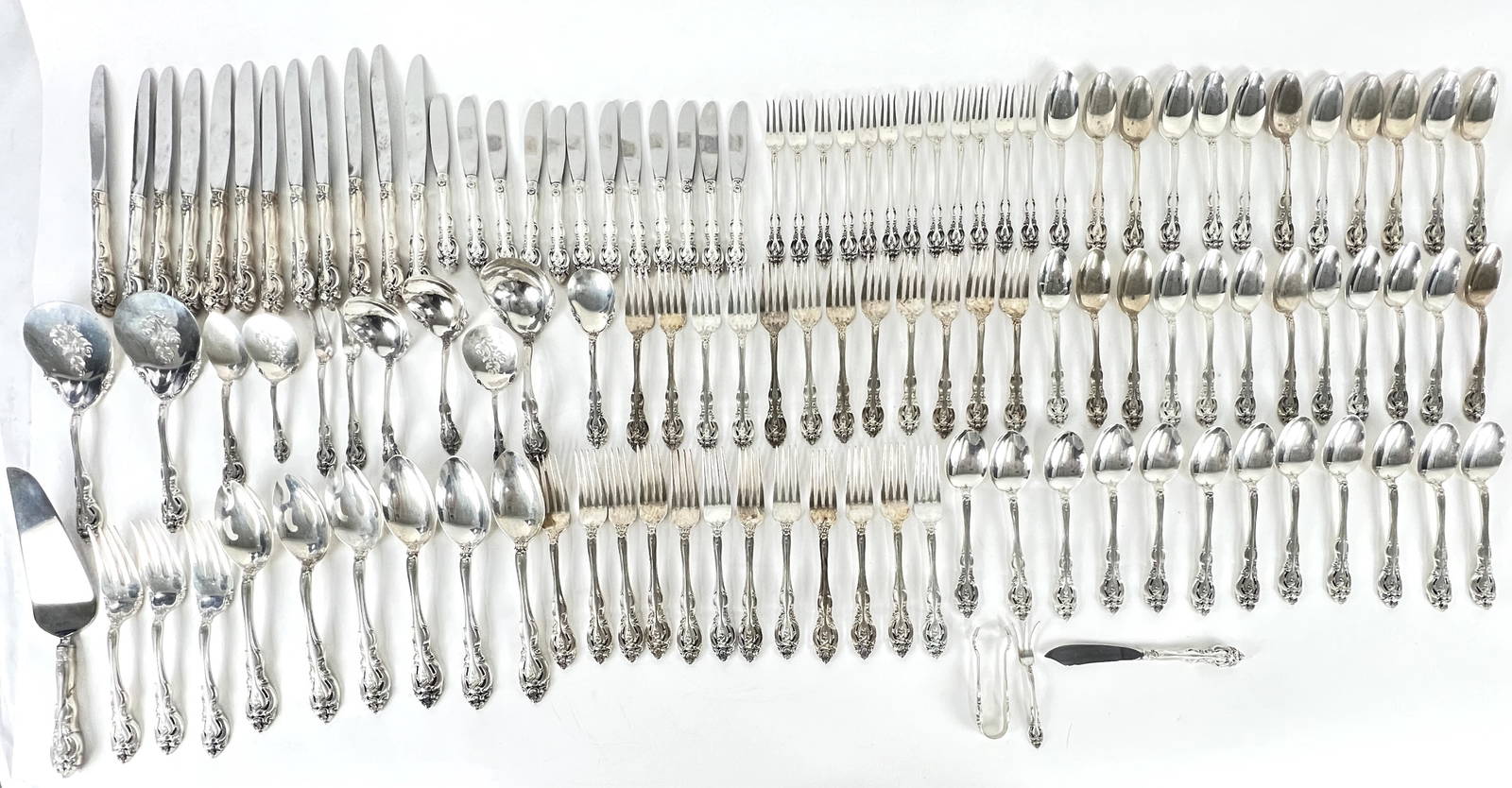 (120 Pc) Gorham La Scala Sterling Silver Flatware Auction