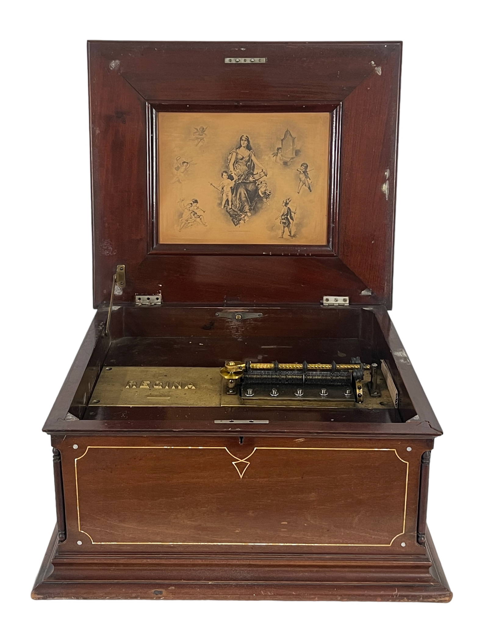Regina Polyphon Music Box With (22) Discs Auction