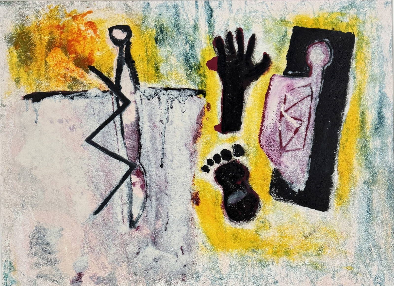 Jon Neuse "father And Son" Monotype Auction