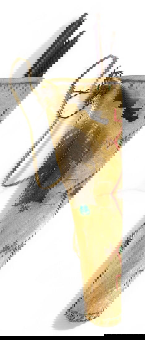 Plains Parfleche Quiver And Arrows Auction