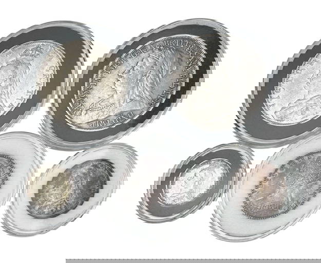 (5) Antique Silver Coins Great Britain