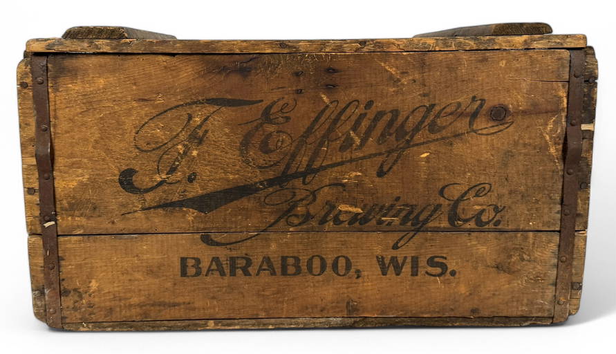 Effinger Brewing Co. Wooden Beer Crate Wis