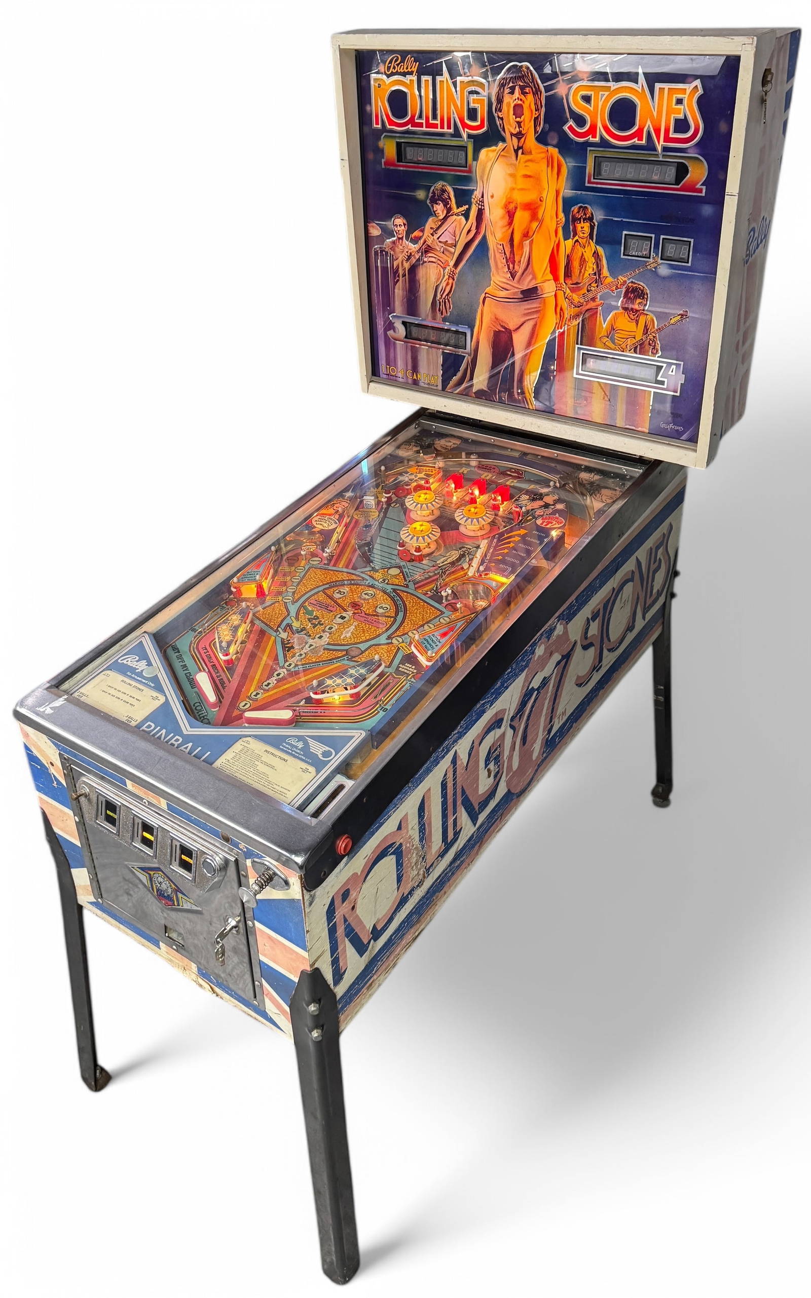 1980 Rolling Stones Pinball Machine By Bally Auction