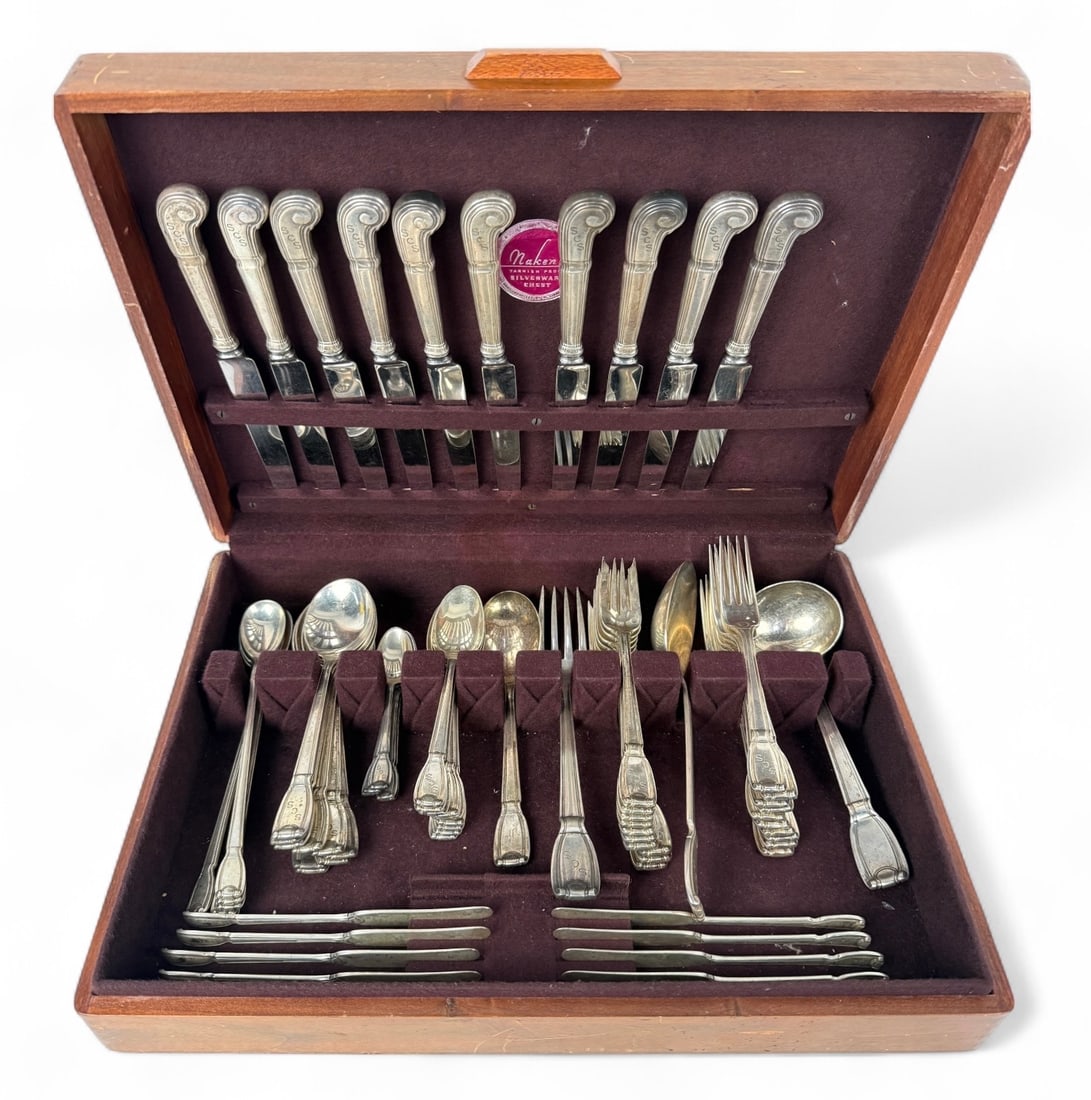 (72pc) Tiffany & Co "castilian" Sterling Silver Flatware Set - Jun 17 ...