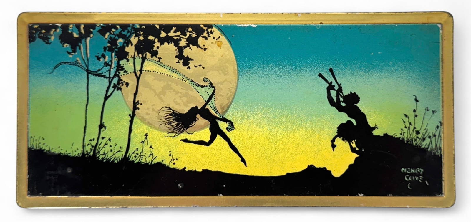 Antique Canco Beautebox Tin – Henry Clive Satyr & Nymph Auction