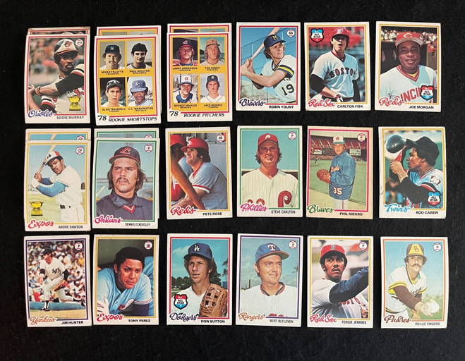 1978 Topps Baseball Cards Star Cards