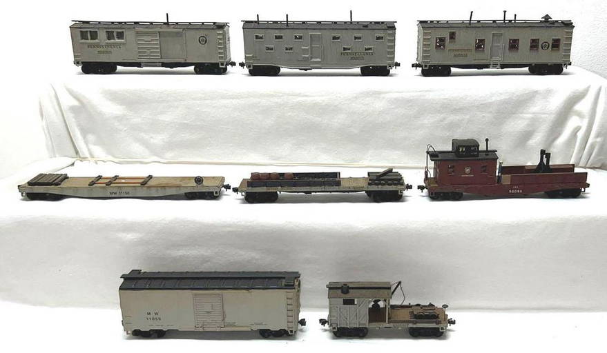 HO gauge eight Pennsylvania MOW cars tool forge - Jan 15, 2022 ...