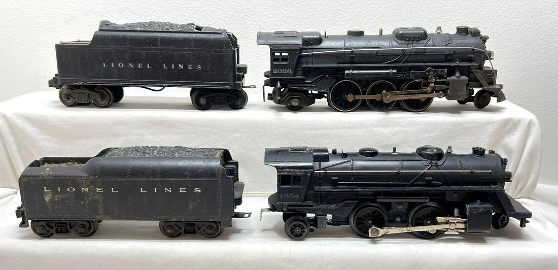 Postwar Lionel O Gauge Steam Locomotives And Tenders