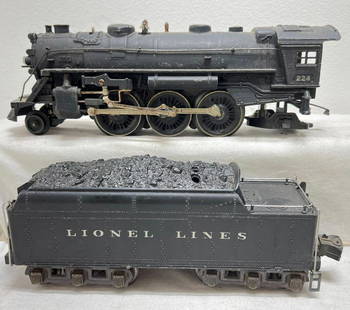 Prewar Lionel O Gauge 224 2 6 2 Steam Locomotive With