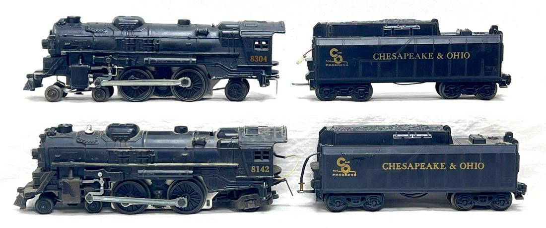 Modern Era Lionel O Gauge 8142 And 8304 Co 4 4 2 Steam