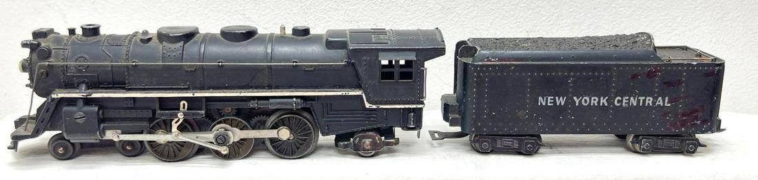 Postwar Marx O Gauge 333 4-6-2 steam locomotive w/smoke NYC diecast ...