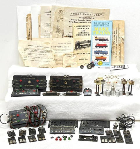 Postwar Marx O Gauge Control Panels Accessory Controllers Contacts cans ...
