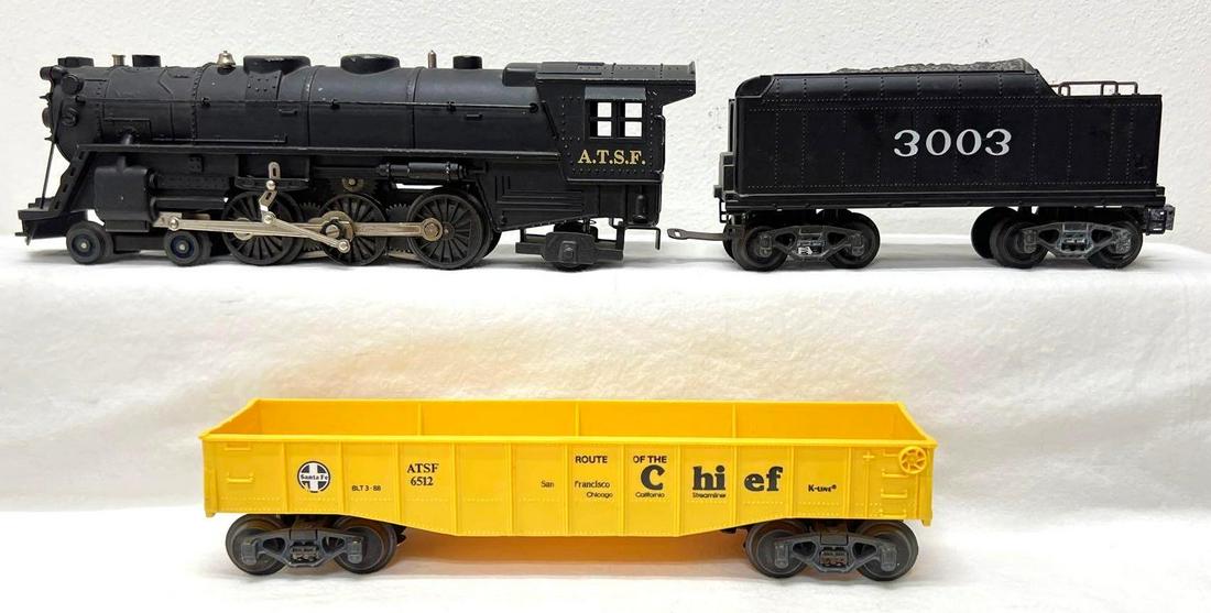 Modern Era K Line O Gauge 3003 4 6 2 Die Cast Atsf Steam 6512 Gondola