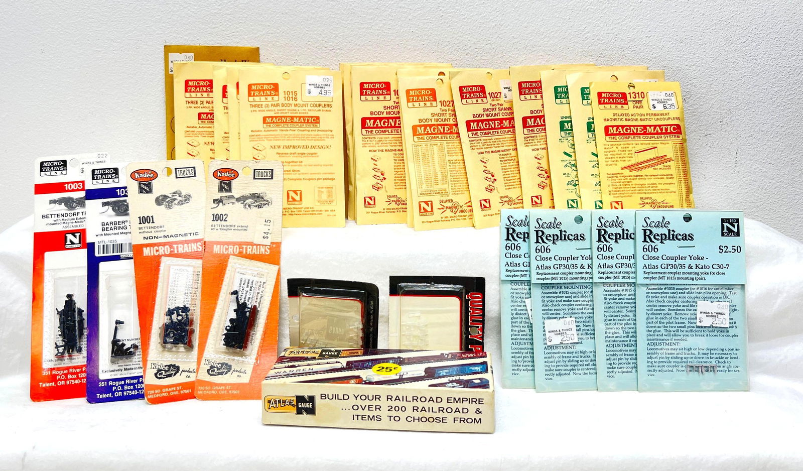 N Scale Kadee Micro Train Scale Replicas Trucks Couplers Nos