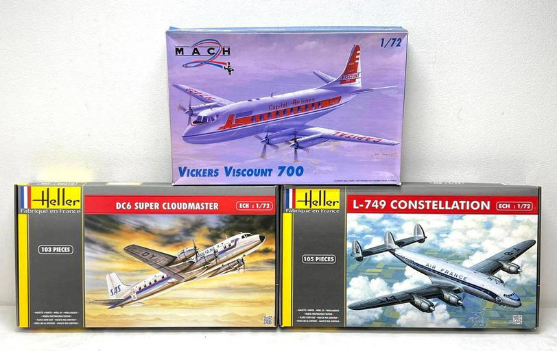 Mach 2 Vickers Viscount 700 Heller Dc6 L 749 Unbuilt