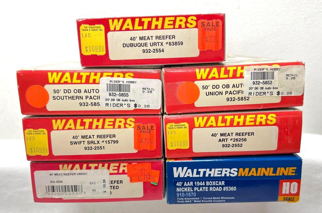 Six Unbuilt Walthers Ho Gauge Freight Kits One Rtr In Boxes