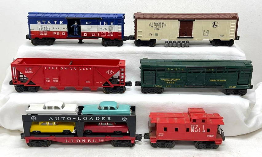 Postwar Lionel O Gauge 3494-275 3356 6414 3662 6436 6059 (#0199) on Dec ...