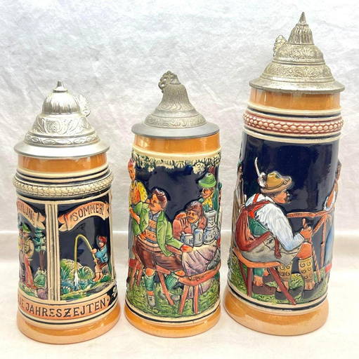 Three Dgbm Beer Steins