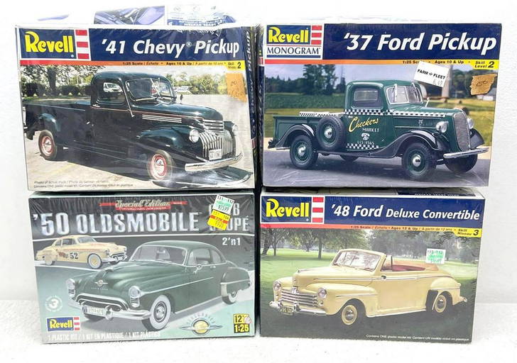 Four sealed Revell 1/25 model kits 2163 7627 7668 4254 (#0668) on Feb ...