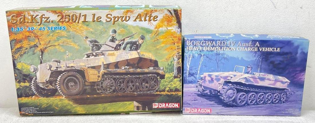 Dragon Models 1:35 6101 Borgward Iv And 6117 Sd.kfz.250/1 Unbuilt