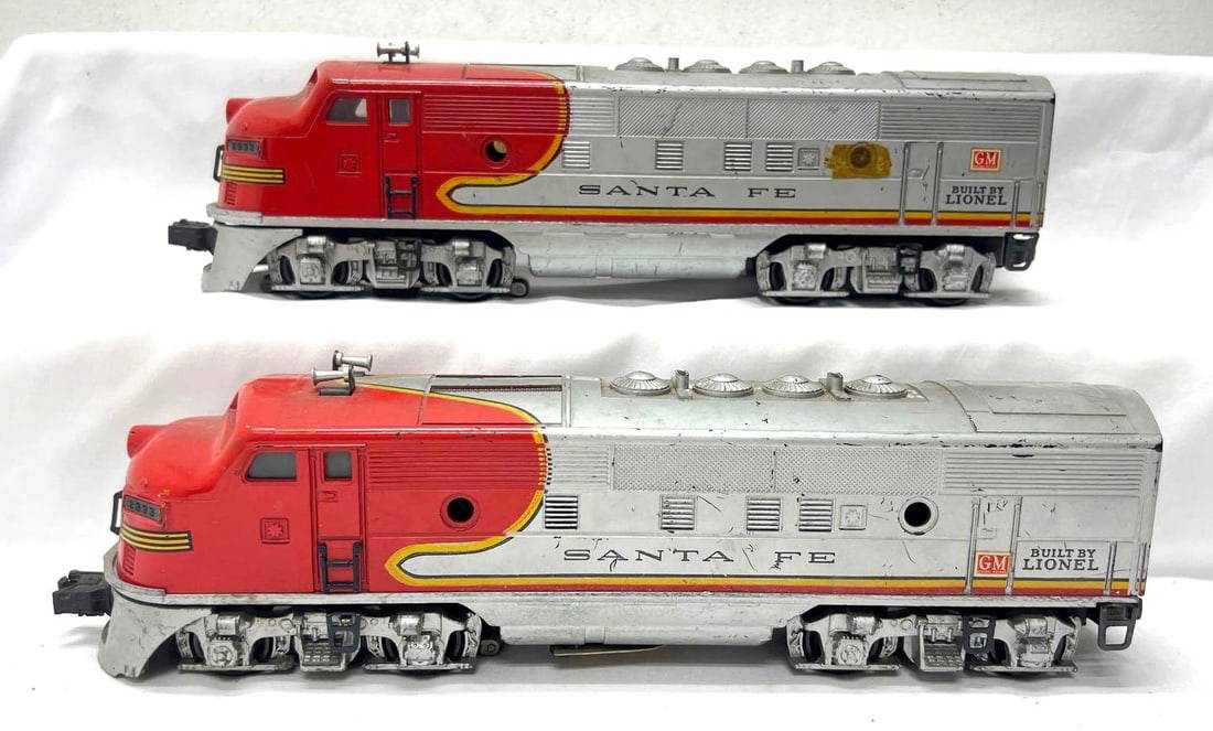 Postwar Lionel O Gauge 2333 Santa Fe F3 Diesel A-a Units Auction