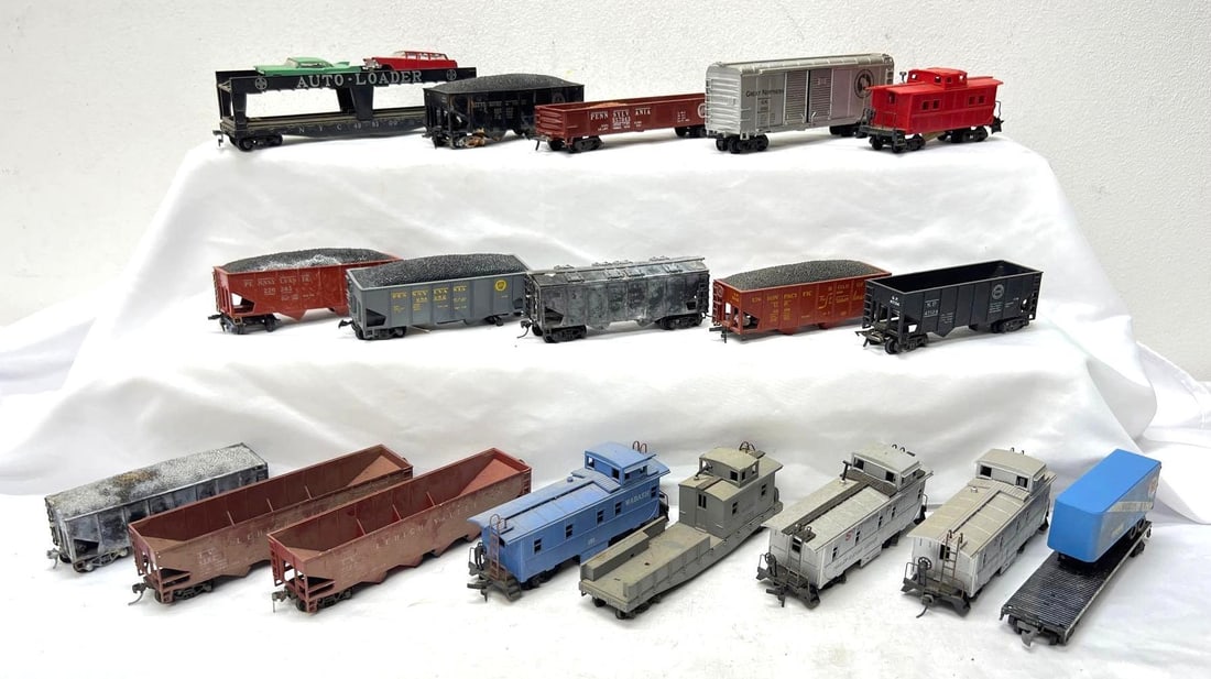 Ho Gauge Freight Evans Auto-loader Hoppers Caboose Gondola Auction