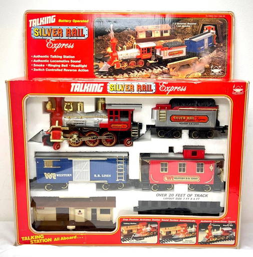 New Bright G Scale Talking Silver Rail Express
