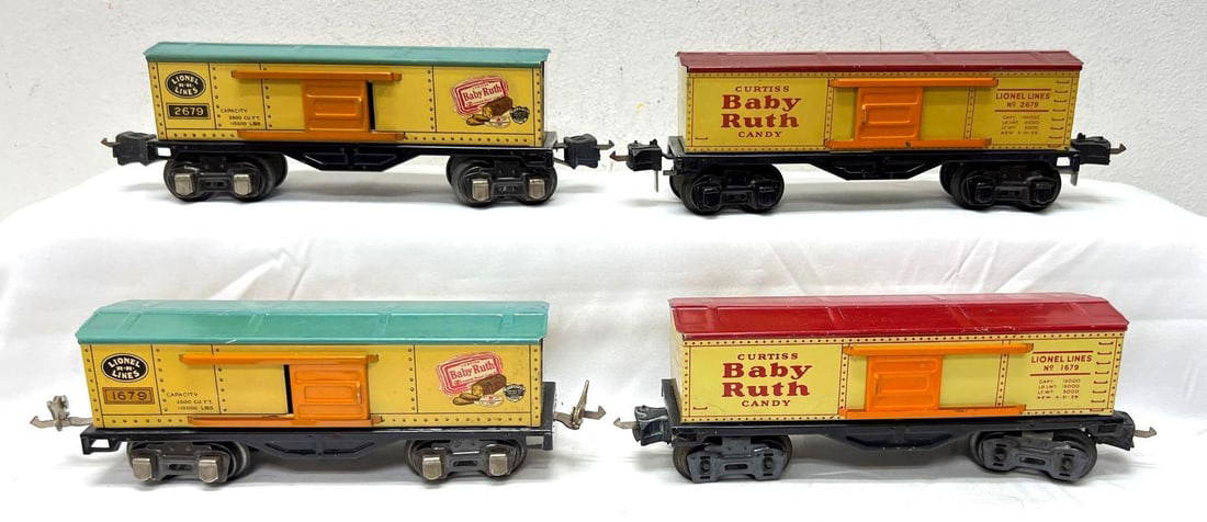 Prewar Lionel O Gauge 1679 And 2679 Baby Ruth Box Car Variations Auction