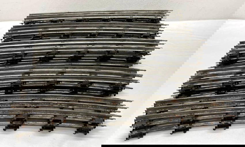 Twenty Seven Sections Lionel No. 760 O72 Tubular Curved Track