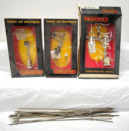 Ho Gauge/scale Silvine Signals In Box Brass Rail Hand Lay