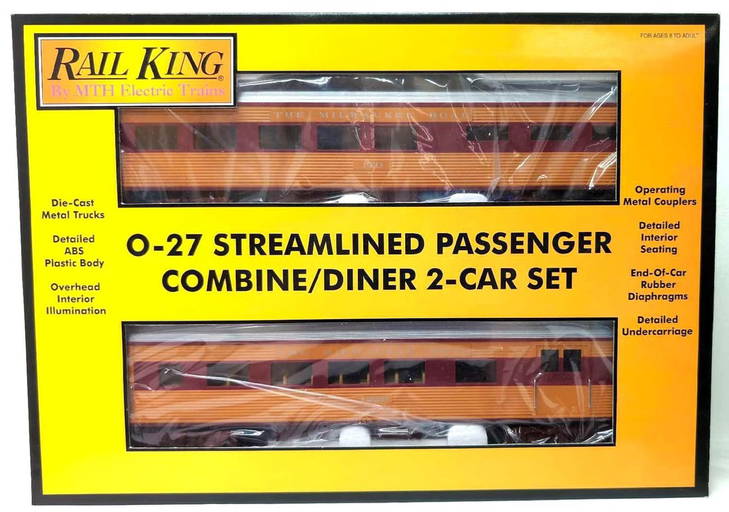 Modern Era Rail King O Gauge 30 6091 Milw Combine/diner In Box