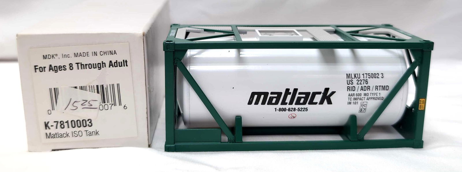Modern Mdk K-7810003 Matlack Iso Tank In Box Auction
