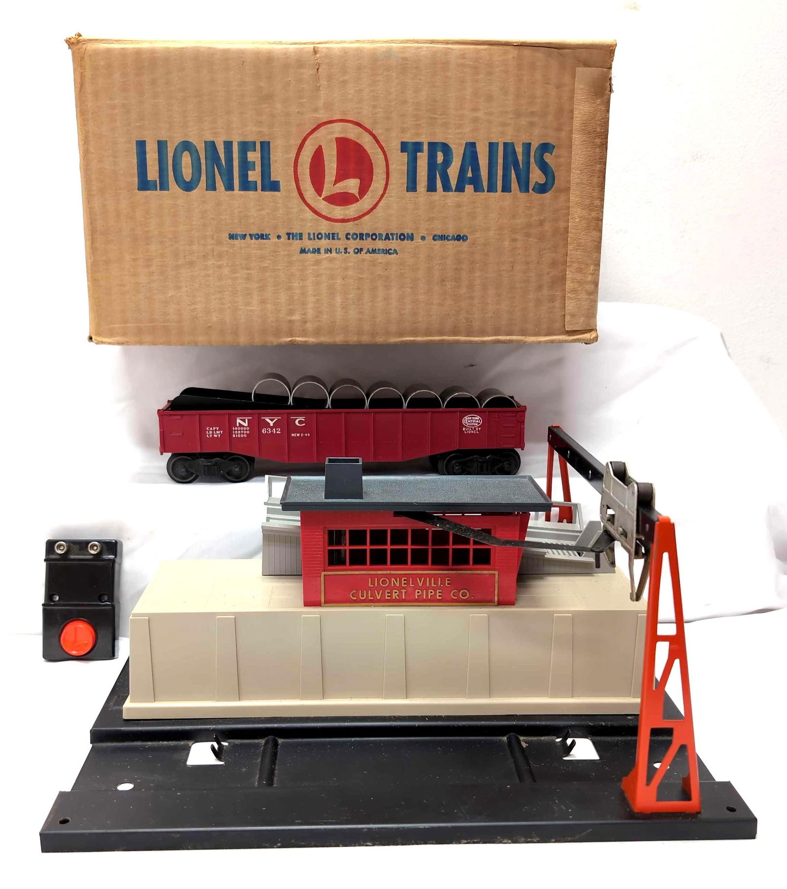 Postwar Lionel 342 Culvert Loader In Box W/6342 90 Auction