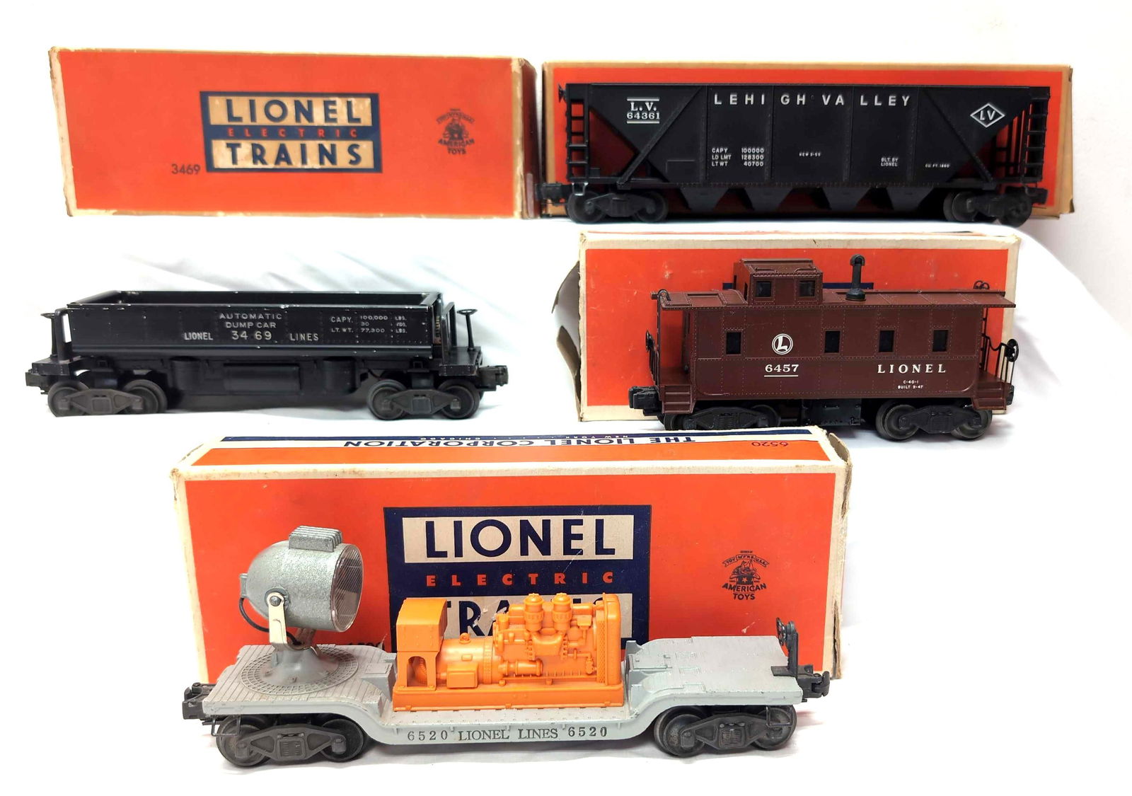 Postwar Lionel 3469 6456 6520 6457 In Original Boxes Auction