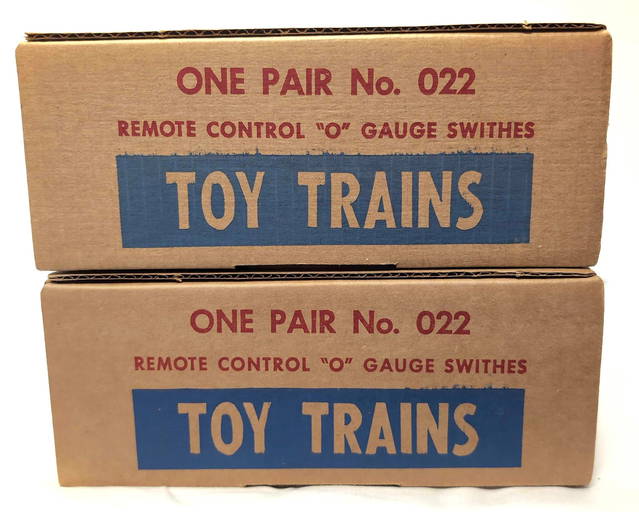 Two Pair Lionel O Gauge 022 Switches In Box