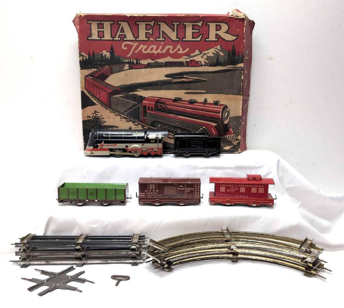 Hafner Trains Streamlined Steam Freight Set In Box Auction