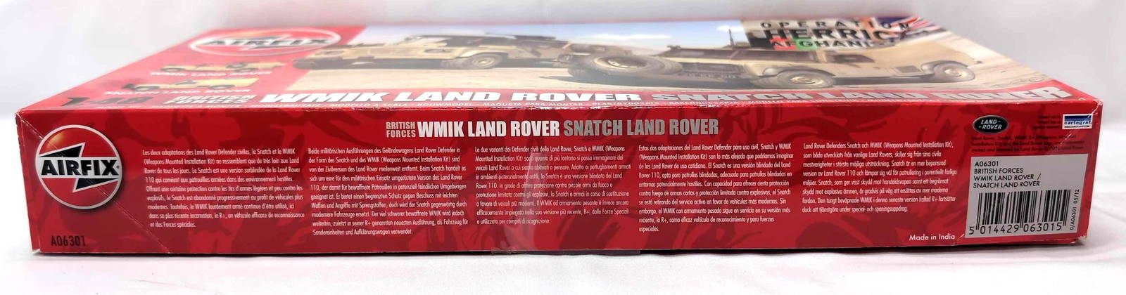 Airfix 1:48 A06301 British Forces Wmik Land Rover Snatch Auction