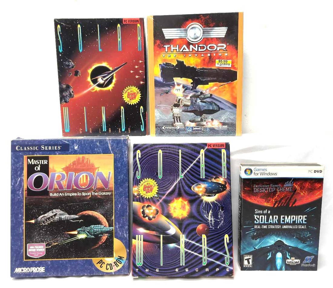 Five Pc Games Thandor Solarwinds Solar Empire And More Auction