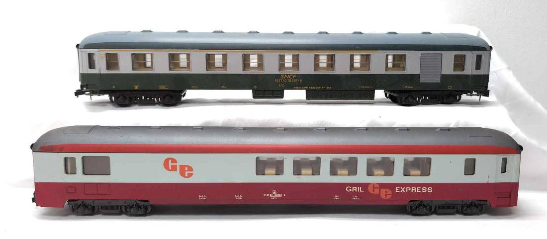 Lima O Scale 2-rail Sncf And Gril Express Passenger Cars Auction