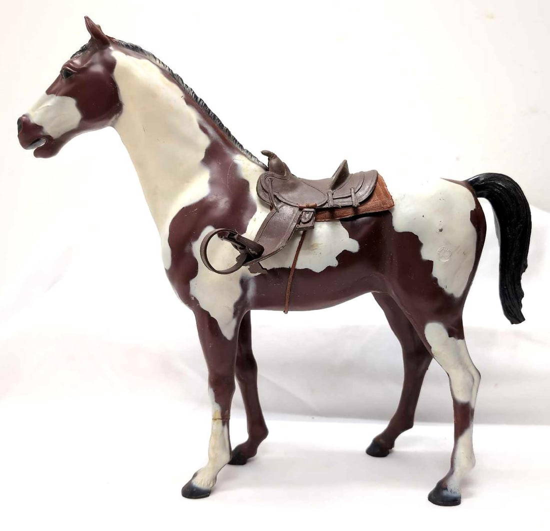 Marx Johnny West Storm Cloud Horse With Saddle & Blanket Auction
