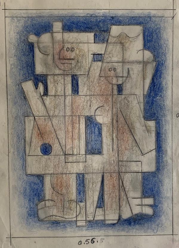 Carlos Merida (1891, Guatemala -1984, Mexico) Untitled, Study for ...