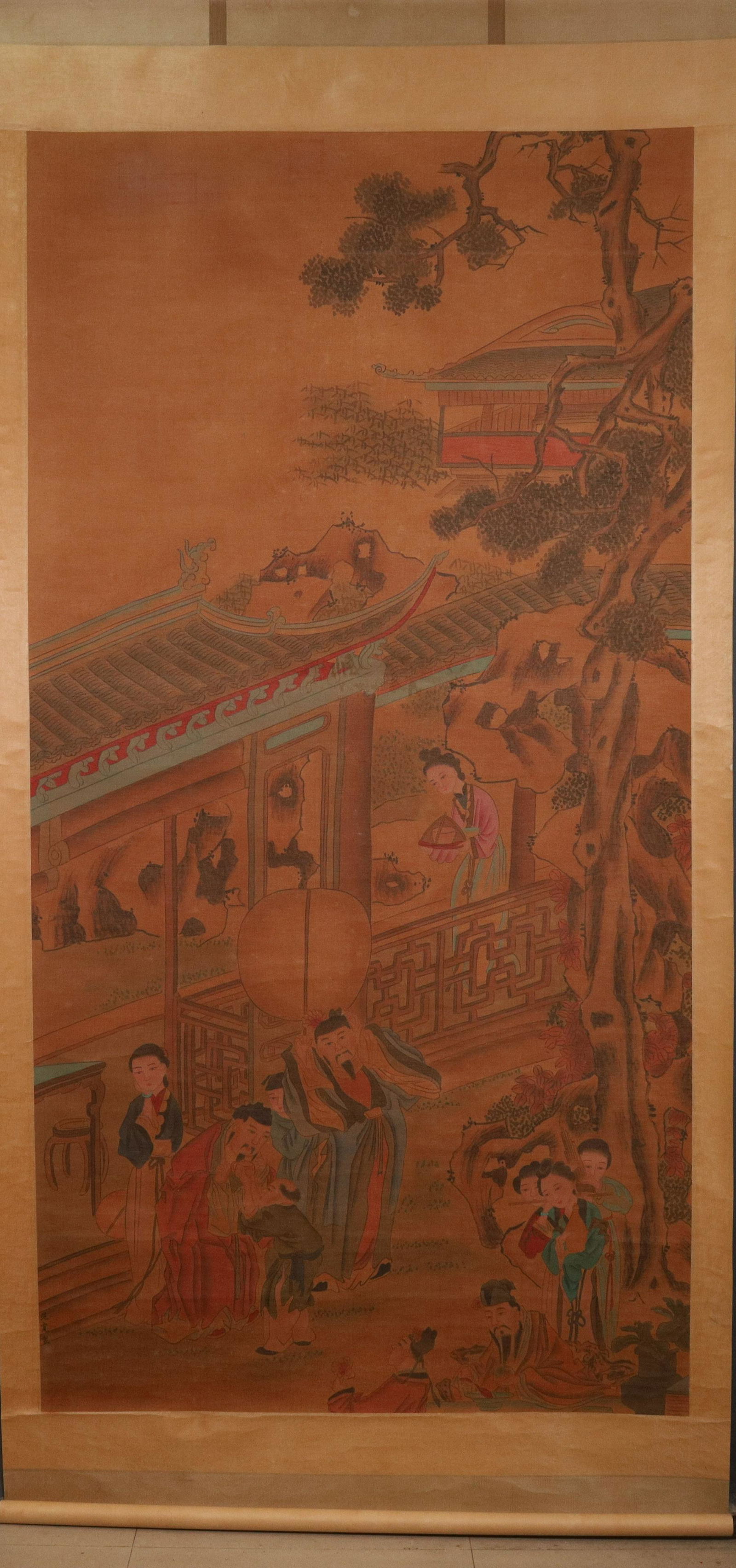 A Lovely Figure Silk Scroll Painting By Fan Kuan - Mar 12, 2023 ...