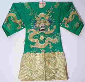 Fine Chinese Embroidered Satin Antique Emperor Robe - Mar 15, 2015 ...